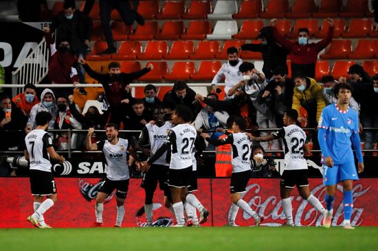 Valencia Cfs Players Celebrate After Scoring Editorial Stock Photo ...