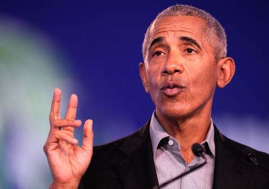 Former Us President Barack Obama Speaks Editorial Stock Photo - Stock ...