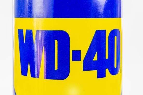 Spray Wd40 Lubricant Against Clear Background Editorial Stock Photo ...