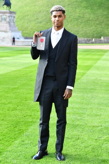 Marcus Rashford Receives His Mbe Services Editorial Stock Photo - Stock ...