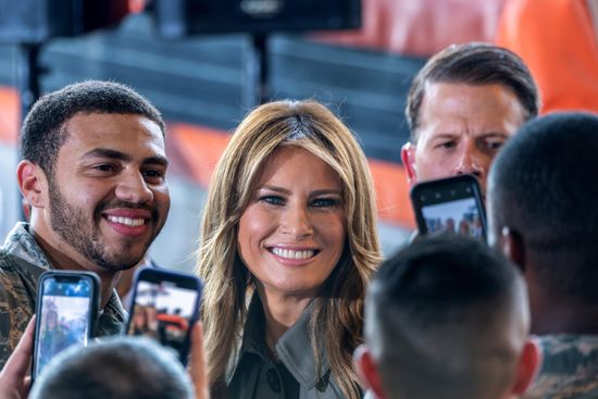 Us First Lady Melania Trump Takes Editorial Stock Photo - Stock Image ...