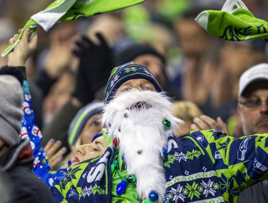 Seattle Seahawks Fan Celebrates 60 Yard Editorial Stock Photo - Stock ...