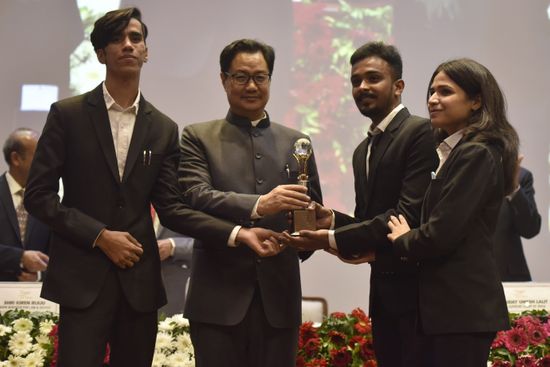 Union Minister Kiren Rijiju Attends National Editorial Stock Photo ...