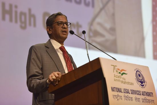 Chief Justice India Justice N V Editorial Stock Photo - Stock Image ...