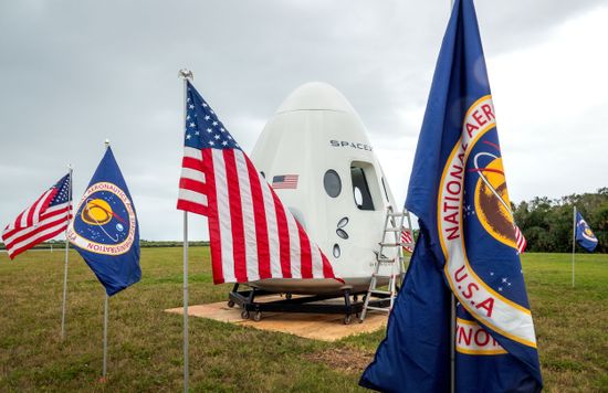 Dragon Capsule Model Shown Kennedy Space Editorial Stock Photo - Stock ...