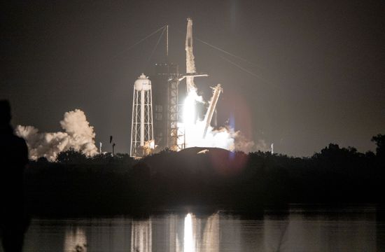 Spacex Crew3 Mission Lifts Off On Editorial Stock Photo - Stock Image ...