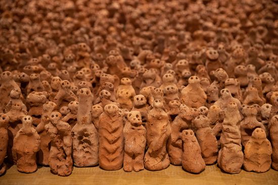 Art Installation Clay Sculptures By Artist Editorial Stock Photo ...
