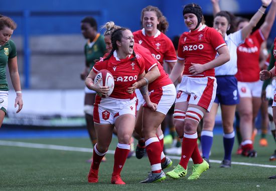 Ffion Lewis Wales Celebrates Scoring Try Editorial Stock Photo - Stock ...