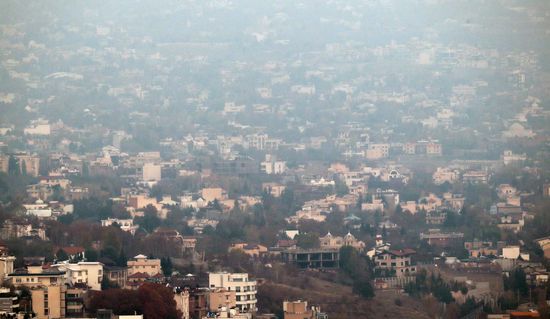 Smog Obscures Buildings Tehran Iran 13 Editorial Stock Photo - Stock ...