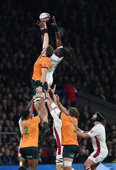 Maro Itoje England Wins Line Out Editorial Stock Photo - Stock Image ...