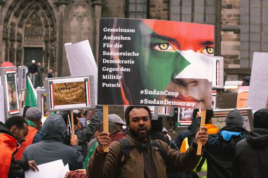 People Gather Protest Against Sudan Military Editorial Stock Photo ...