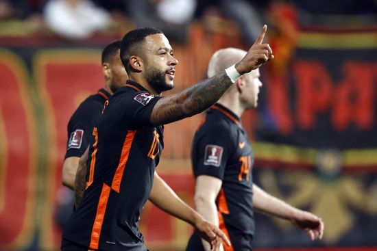 Memphis Depay Holland Celebrates 02 Editorial Stock Photo - Stock Image ...