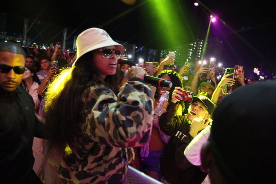 Texas Rapper Kaash Paige Performs On Editorial Stock Photo - Stock ...