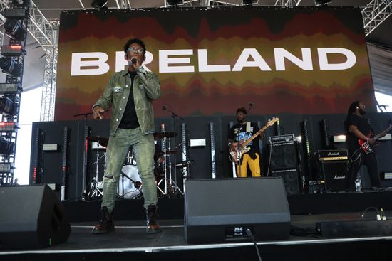 Country Rb Singer Breland Performs On Editorial Stock Photo - Stock ...