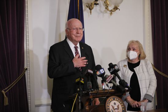 United States Senator Patrick Leahy Announces Editorial Stock Photo ...