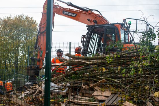 Hs2 Were Using Tree Grabber Today Editorial Stock Photo - Stock Image ...
