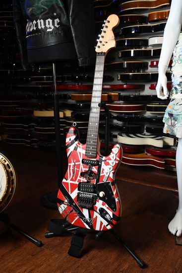 Stage Played Evh Fender Frankenstrat Guitar Editorial Stock Photo ...
