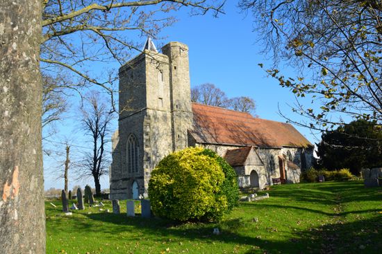 Saint James Church Autumnal Sunshine Church Editorial Stock Photo ...