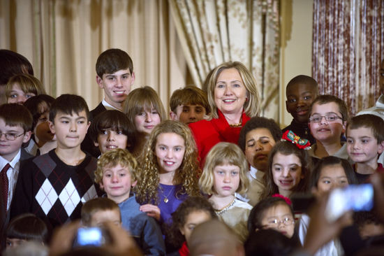 Us Secretary State Hillary Clinton Children Editorial Stock Photo ...
