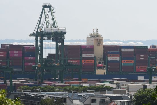 Container Ships Berth Pasir Panjang Container Editorial Stock Photo ...