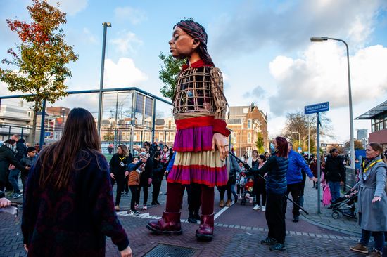 Giant Puppet Seen Surrounded By People Editorial Stock Photo - Stock ...