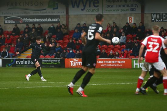 Callum Jones Morecambe Scores His Sides Editorial Stock Photo - Stock ...