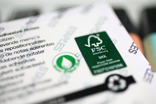 Fsc Symbol Staple Product Forest Stewardship Editorial Stock Photo ...