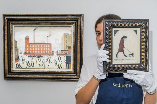 Ls Lowry Mill Scene Est Lady Editorial Stock Photo - Stock Image ...