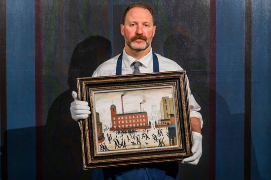 Ls Lowry Mill Scene Est Preview Editorial Stock Photo - Stock Image ...
