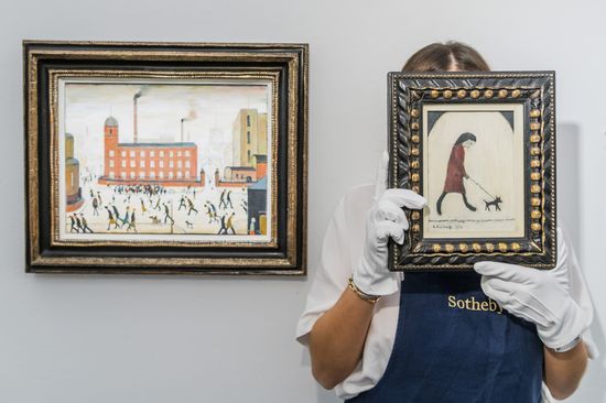 Ls Lowry Mill Scene Est Lady Editorial Stock Photo - Stock Image ...