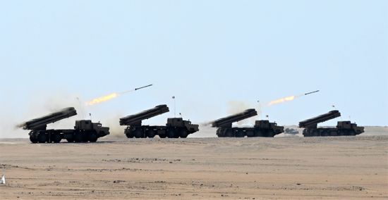 Rocket Launchers Fire They Take Part Editorial Stock Photo - Stock ...