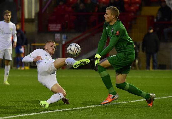 Elliot Justham Dagenham Redbridge Saves Effort Editorial Stock Photo ...