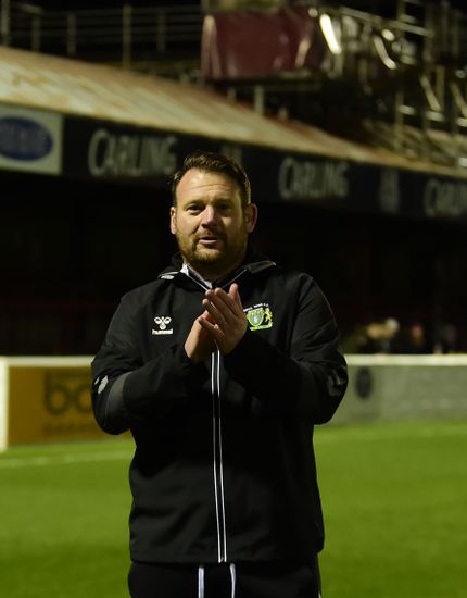 Darren Sarll Manager Yeovil Town Celebrates Editorial Stock Photo ...