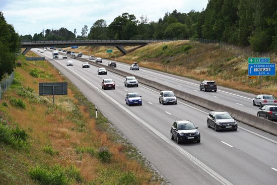 Cars Traffic On E4 Motorway Editorial Stock Photo - Stock Image ...