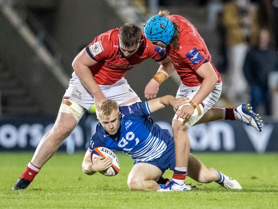 Connor Collett Newcastle Falcons Tackles Arron Editorial Stock Photo ...