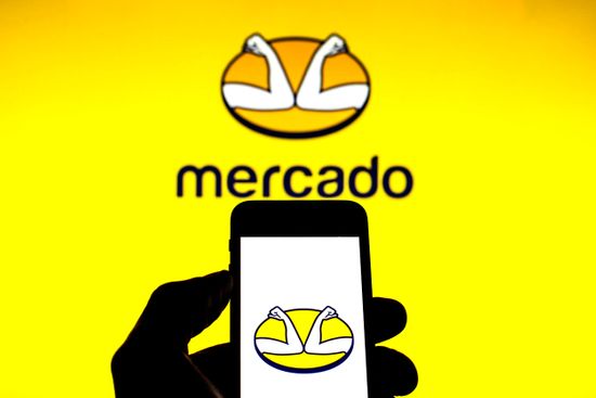 This Photo Illustration Mercadolibre Logo Seen Editorial Stock Photo ...