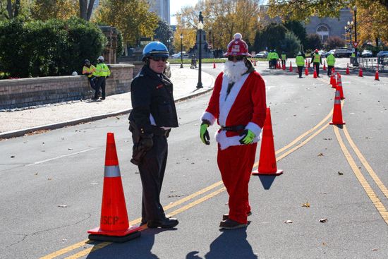 Worker Dressed Santa Claus Speaks Us Editorial Stock Photo - Stock ...