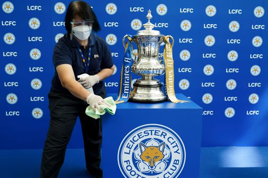 Staff Cleans Trophy Emirates Fa Cup Editorial Stock Photo - Stock Image ...