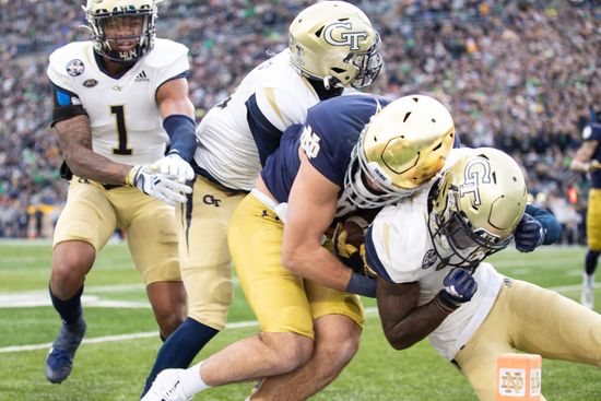 Notre Dame Tight End George Takacs Editorial Stock Photo Stock Image
