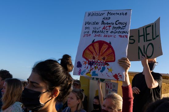 Ocean Activists Protest Against Oil Giant Editorial Stock Photo - Stock ...