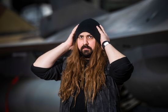 Guitarist Chris Rorland Poses Photographer During Editorial Stock Photo ...