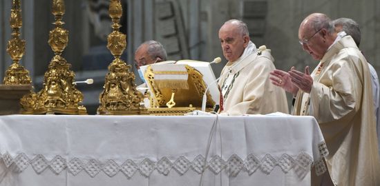 21112021 Vatican City Holy Mass Celebrated Editorial Stock Photo