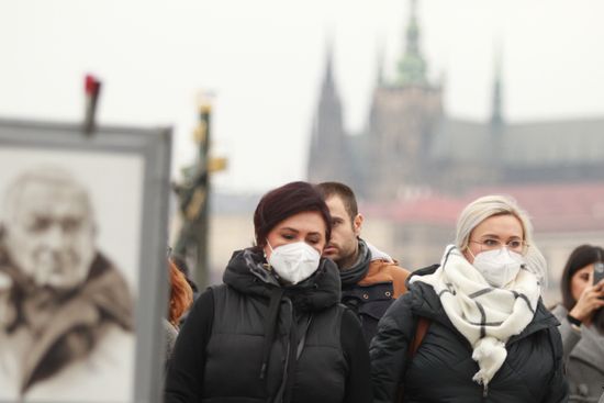 Woman Wearing Protective Face Mask Looks Editorial Stock Photo - Stock ...