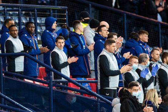 Rangers Coach Brian Gilmour Applauds Bertie Editorial Stock Photo ...