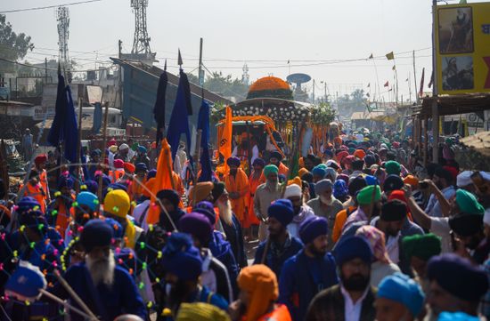 Members Nihang Sikh Community Farmers Participate Editorial Stock Photo ...