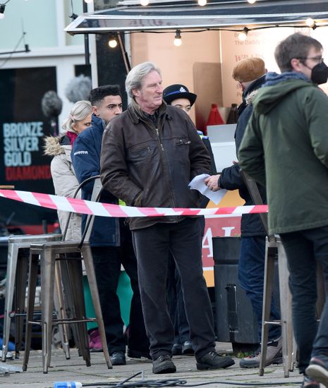 Adrian Dunbar Films His New Police Editorial Stock Photo - Stock Image ...