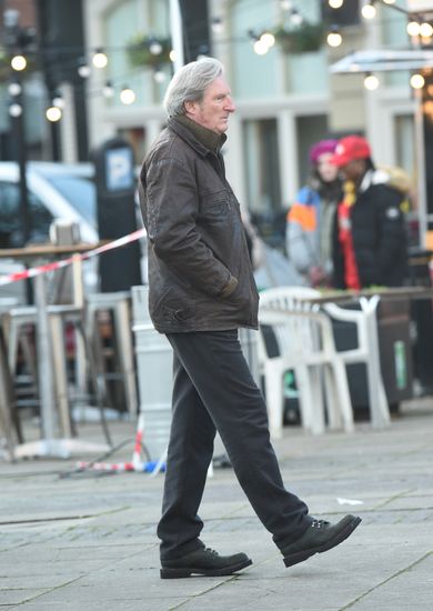 Adrian Dunbar Films His New Police Editorial Stock Photo - Stock Image ...