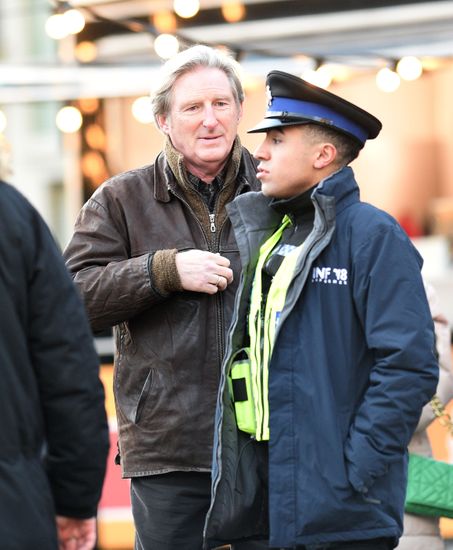 Adrian Dunbar Films His New Police Editorial Stock Photo - Stock Image ...