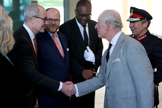 Prince Charles Greeted By Uks Chief Editorial Stock Photo - Stock Image ...