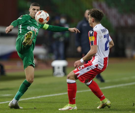 Red Stars Strahinja Erakovic R Action Editorial Stock Photo - Stock ...
